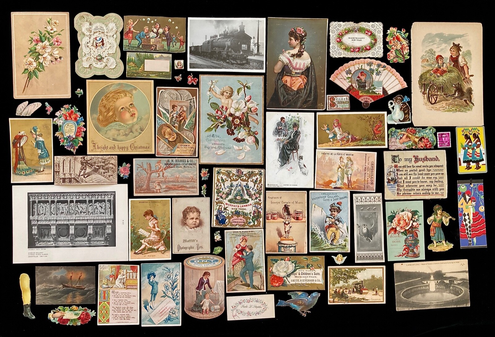 60 Victorian Trade Cards and miscellaneous Ephemera - Lot | eBay
