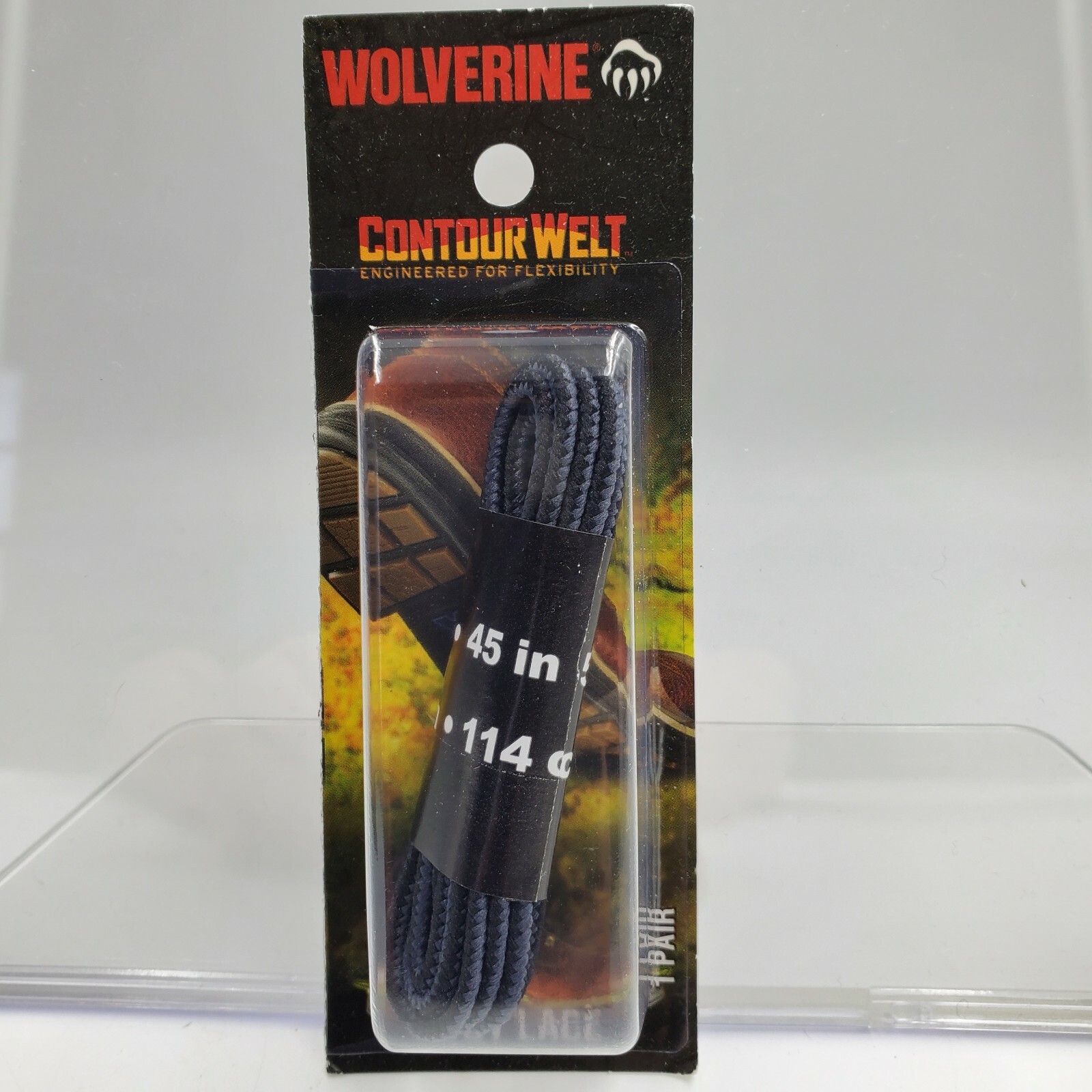 New In Package Wolverine Contour Welt Black Boot Laces 45" Or 72" Made ...