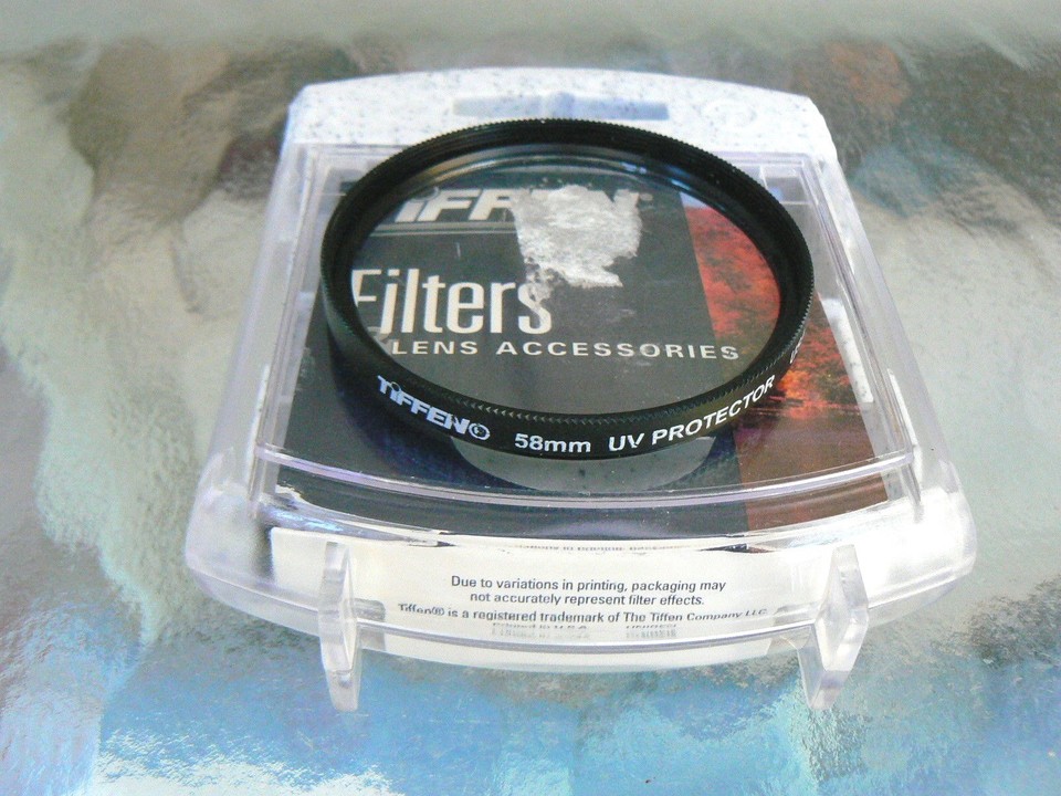 TIFFEN 58MM UV PROTECTOR FILTER WITH FILTER CASE *MINT | eBay