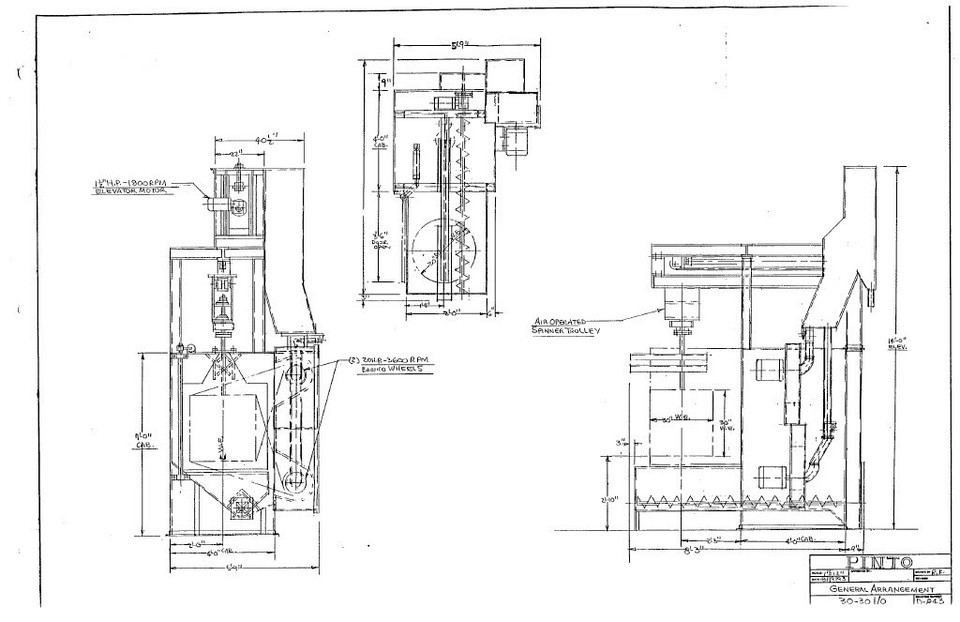 Bronco Sand Blasting Hanging Spinner Machine Blast Shot Blast 1-3 ...