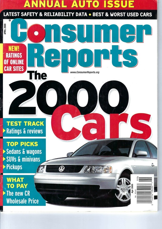 1992 1993 1994, 1995-1999, 2000 Consumer Reports Annual Auto Issues-New ...