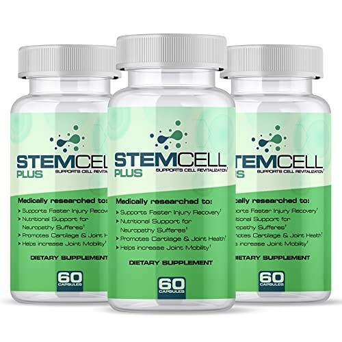 Stem Cell Plus- Help Inflammation & Joint Pain - 100% Natural- (3 ...