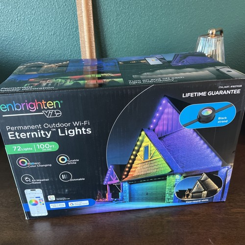 Enbrighten VIBE Permanent Outdoor Wi-Fi Eternity Lights 72lights, 100ft ...