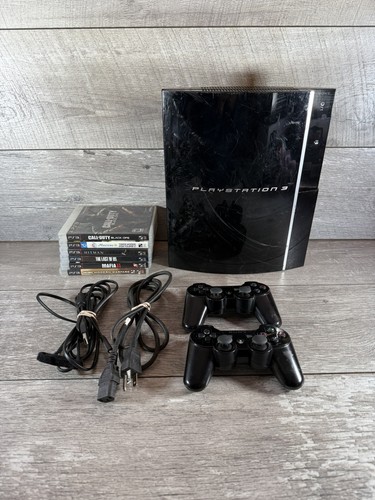 Sony PlayStation 3 PS3 Fat 80GB CECHK01 Console Bundle (NOT BACKWARD ...