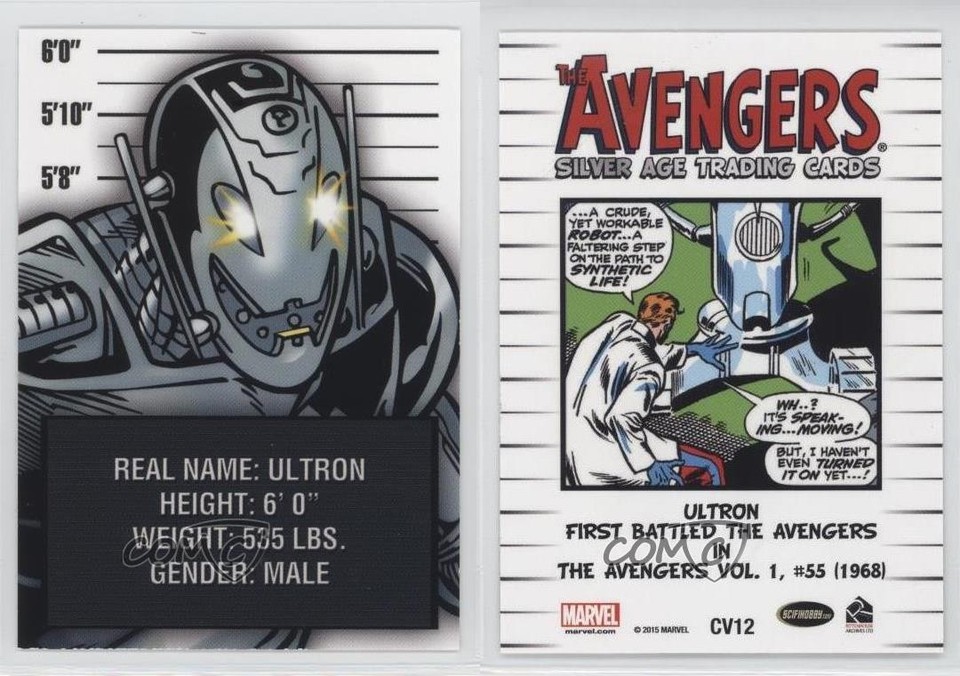 2015 Rittenhouse Marvel The Avengers: Silver Age Classic Villains ...