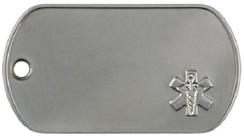 Dull Dog Tag, Med Logo. Made in the South Korea Guaranteed. Box of 100 ...