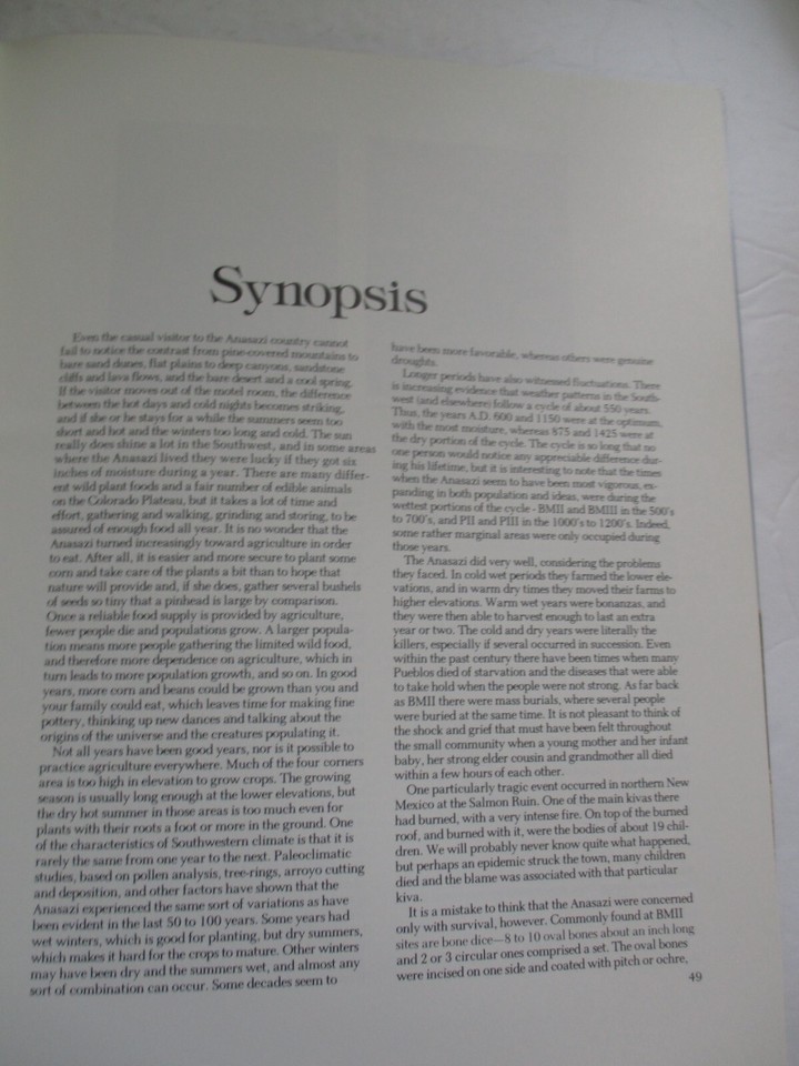 Anasazi Ancient People of the Rock & The Anasazi 2 book Lot | eBay