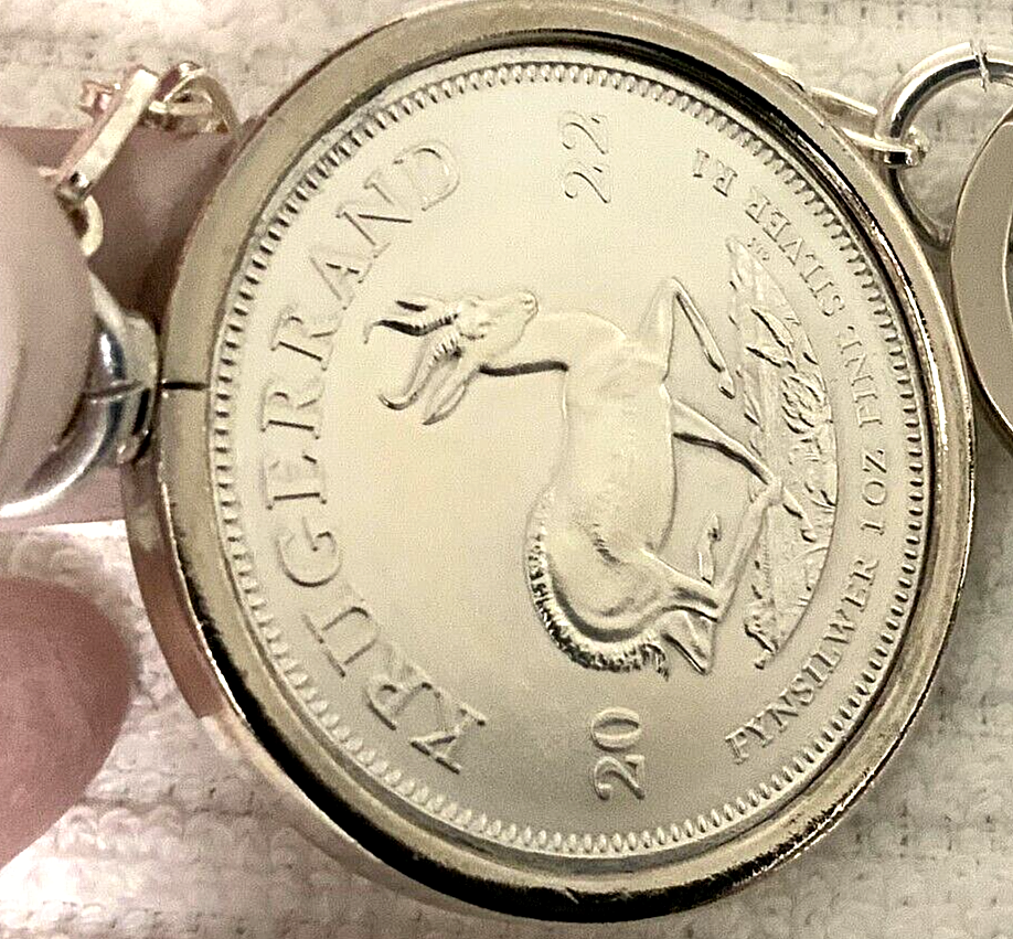 Krugerrand Pure Silver 1 Ounce Coin Keychain | eBay