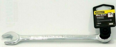 Stanley Max Drive 18mm Combination Spanner Polished Chrome Vanadium | eBay