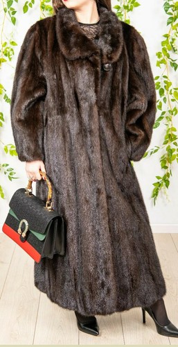 L Gorgeous Real Mink Coat Luxury Fur Long Soft Look Beautiful 100% Real ...