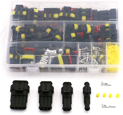 352Pcs Waterproof Car Motorcycle Auto Electrical Wire Connector Plug ...
