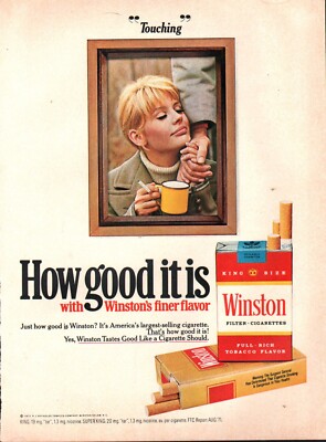 1972 Vintage ad Winston Filter Cigarettes retro Tobacco Blonde Model 05 ...