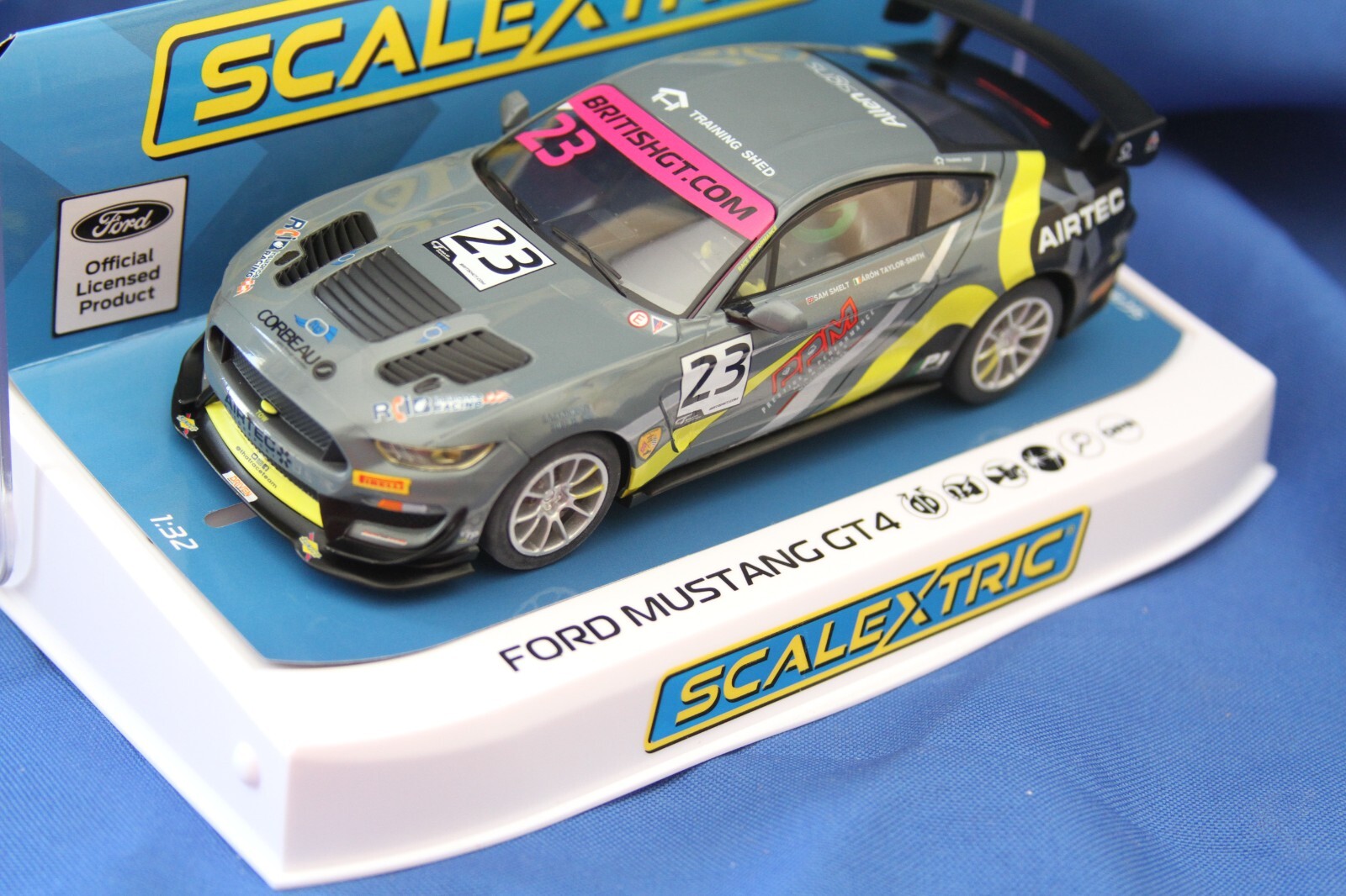Scalextric C4182 Ford Mustang GT4 British GT 2019 RACE Performance 1/32 ...