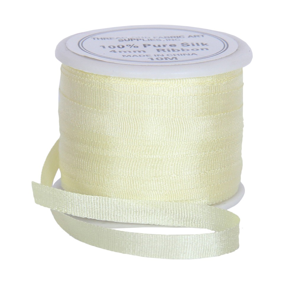 PURE SILK RIBBON 2MM, 4MM, 7MM - 50 COLORS - 3 WIDTHS - THREADART | eBay
