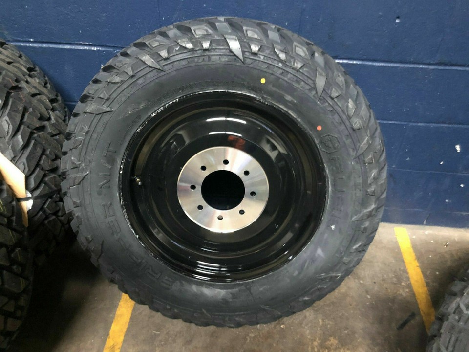 6) 20" Fuel D581 Dually Triton Wheels 35" MT Tires Package 8x6.5 Dodge ...