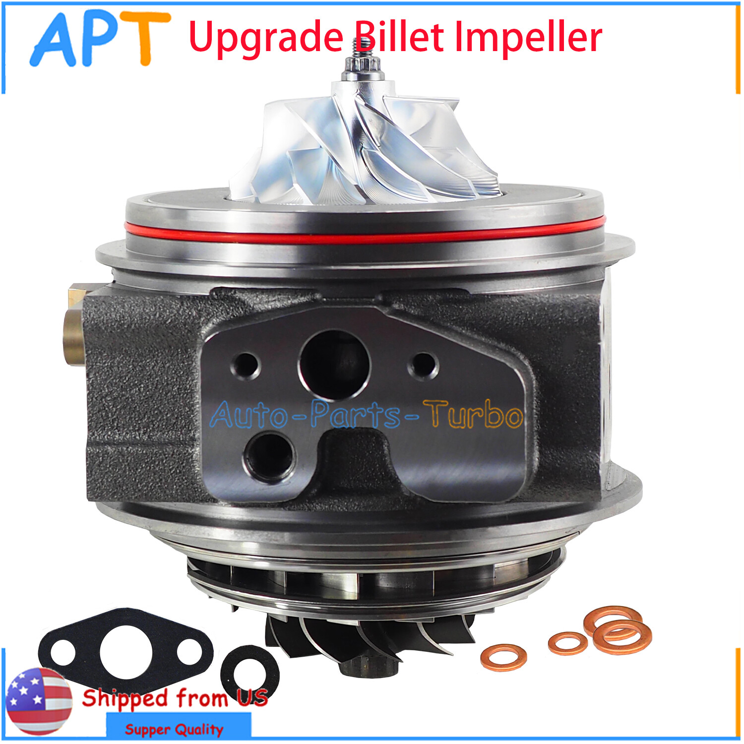 5355484 HE400VG Upgrade Billet Impeller Turbo CHRA For Volvo MD13 MACK ...