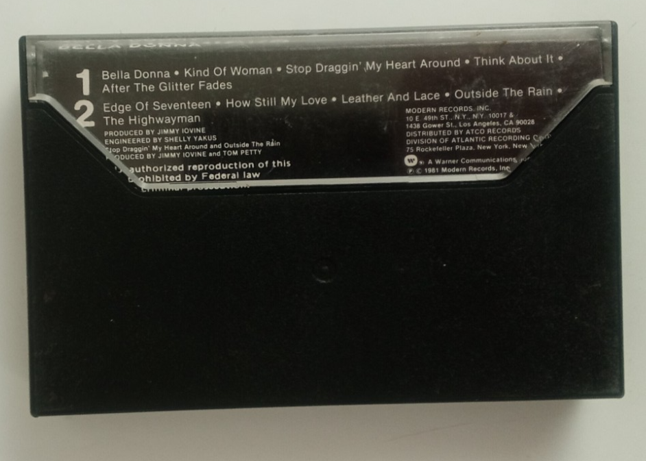 Stevie Nicks Bella Donna 1981 Cassette | eBay