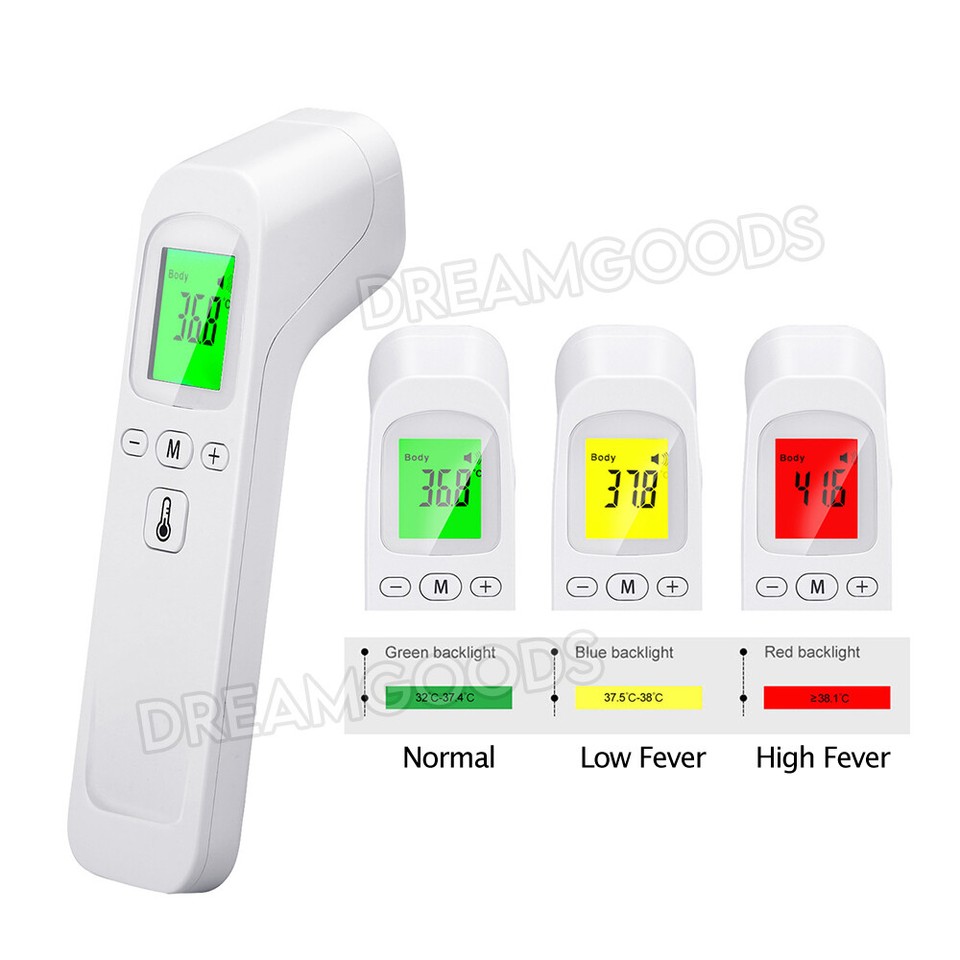 Digital IR Thermometer Forehead Ear Non-contact Infrared Body ...