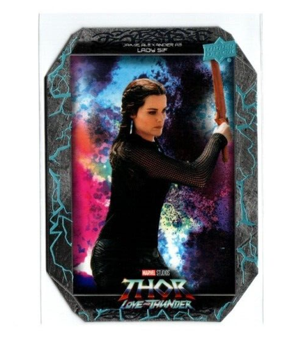 Thor Love & Thunder Chase PARALLEL HAMMER DIE-CUT Card Lady Sif E-5 ...