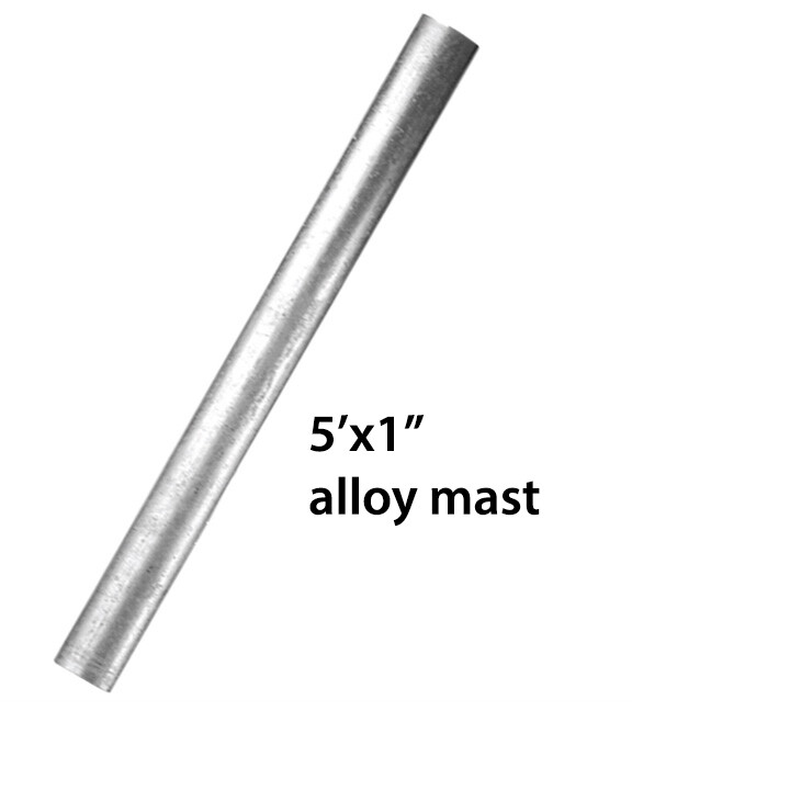 ALLOY aluminium Mast Pole Mount Aerial Satellite Helium 1m 3' 5' 6' 8 ...