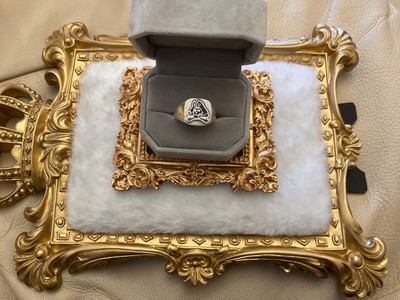 Sterling EAST CAROLINA UNIVERSITY Purple Enamel ECU Pirates Signet Ring ...