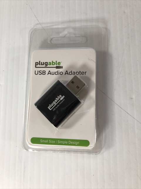 Plugable USB Audio Adapter with 3.5mm Speaker-Headphone­ and Microphone ...