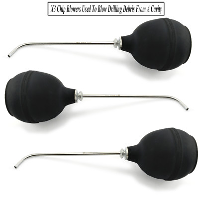Set Of 3 Chip Blowers Cavity Filling Syringes Dental Blowing Debris ...