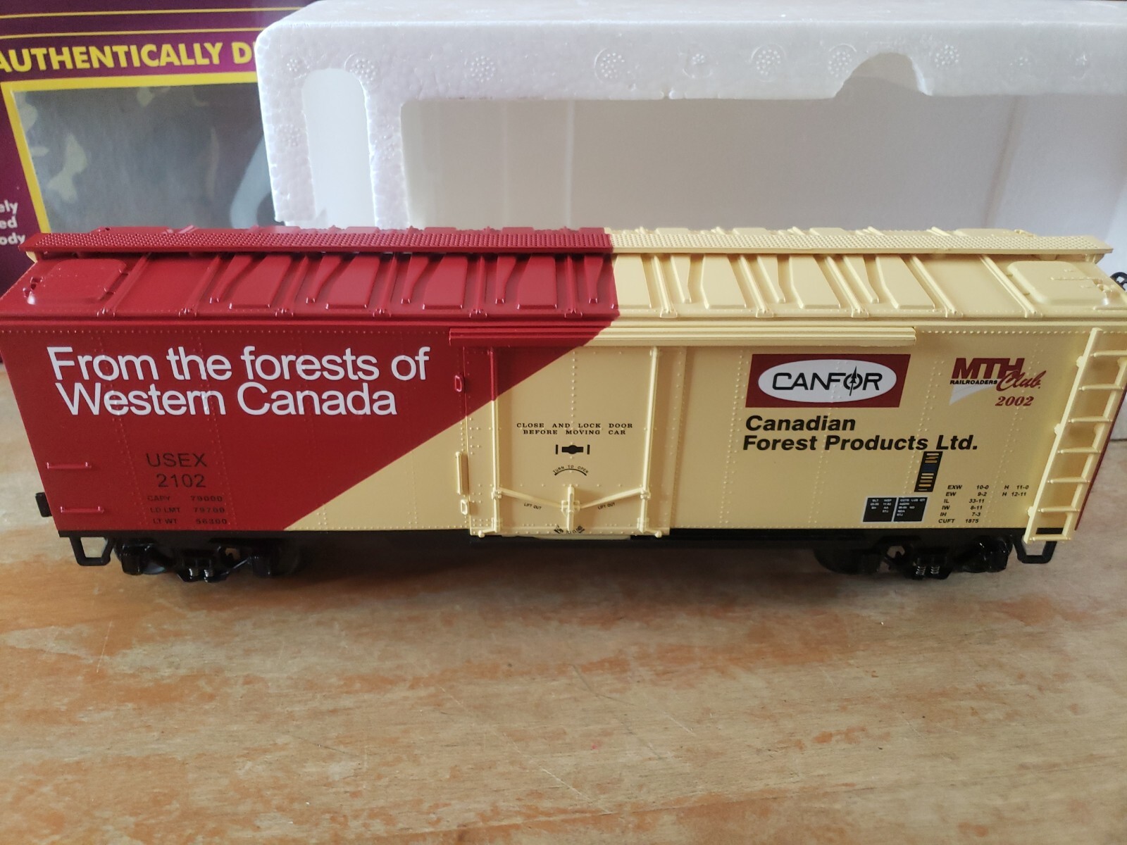 MTH Premier 20-94028 Canfor Reefer Car - MTH O Scale EXC in Box | eBay