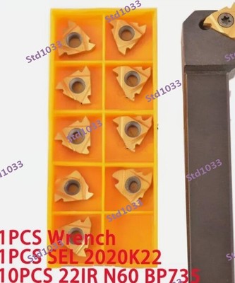 SEL2020K22 20x125mm Left Hand Lathe Thread Turn Tool holder 1P + 22IR ...