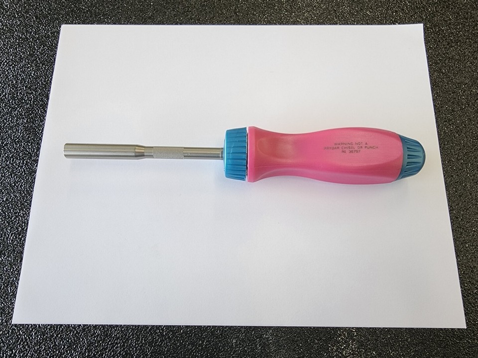 Snap-on Tools RARE PINK & BLUE PEARL Hard Handle Ratcheting Screwdriver ...