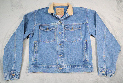 Vintage Schaefer Outfitter 581 Denim Trucker Jacket Mens Medium Light ...