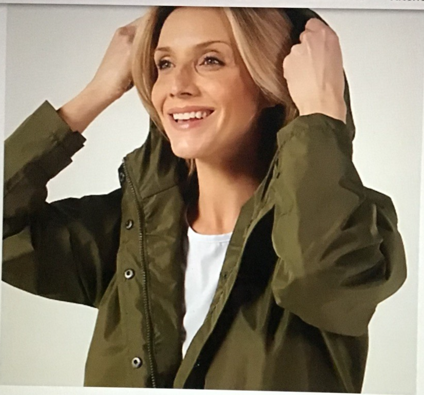 Centigrade Waterproof Hooded Parka Coat - Green - Size - L - QVC price ...