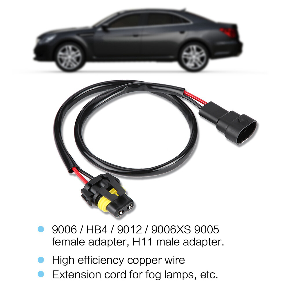 2pcs Wire Harness ABS Material 9005 9006 Sockets Wire Harness Headlight ...