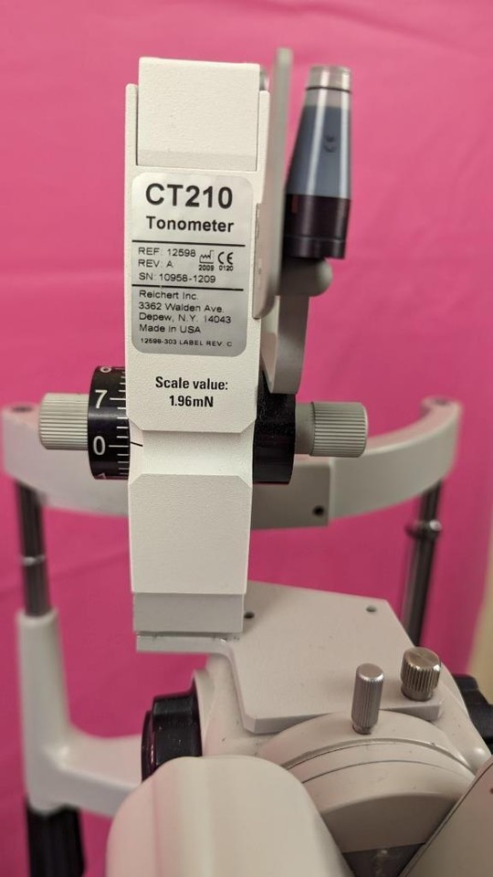 Topcon SL-D4 Slit Lamp w Reichert CT210 Tonometer on Power Lift Table ...