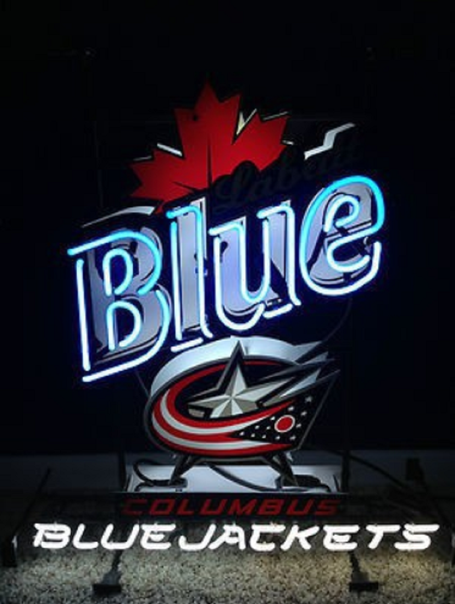 Columbus Blue Jackets Labatt Blue 24"x20" Neon Sign Lamp Light ...