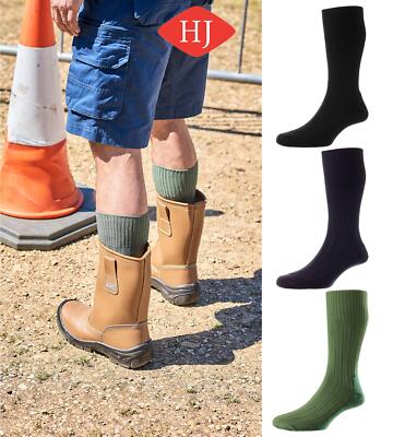 HJ Hall Indestructible Socks Cushion Sole Hard-Wearing Work Boot Sock ...