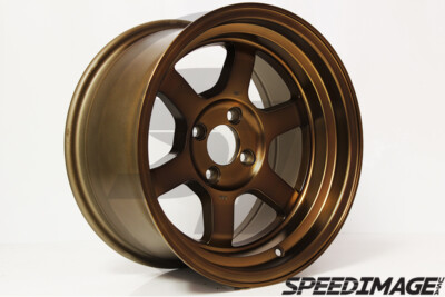 ROTA WHEELS GRID V 15X8 +0 4X100 ROYAL SPORT BRONZE MIATA E30 CIVIC ...