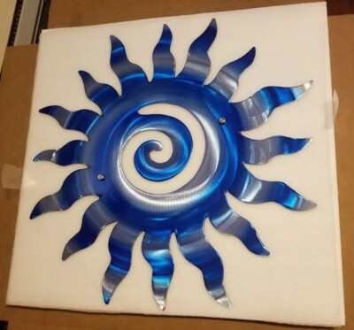 Metal sun wall Hanging art Decorative outdoor patio Garden Fence Sun ...