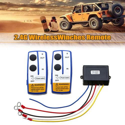 Universal 50FT Wireless Remote Winch Control For Truck Jeep ATV Ramsey ...