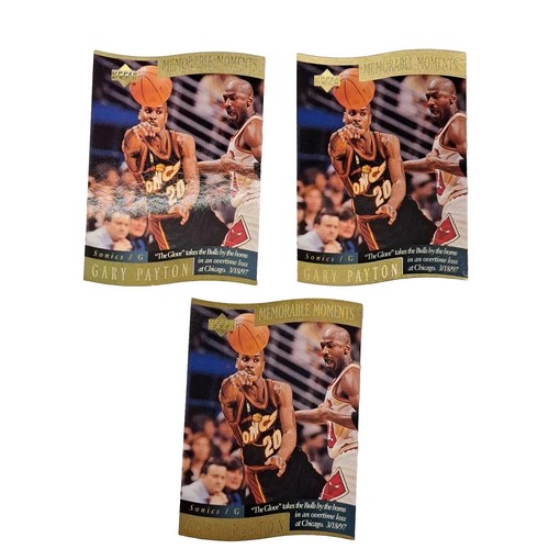 Gary Payton vs. Michael Jordan 1998 Upper Deck Memorable Moments 9 of ...