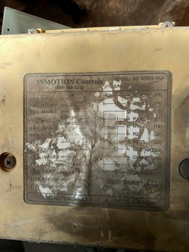 Inmotion Controls Series 322 RX Receiver Crane Remote Wireless ...