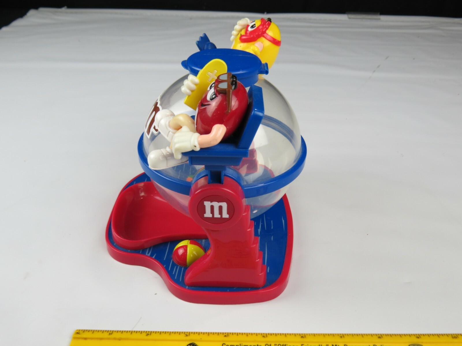 M&M's Vintage Beach Lifeguard Candy Dispenser with Red M&M & Yellow ...