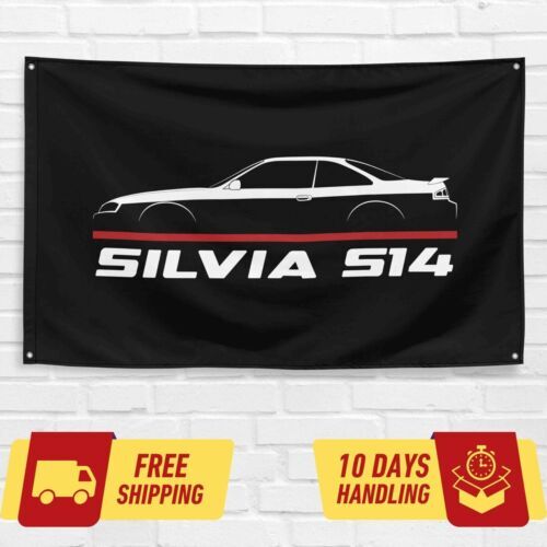 For Nissan Silvia S14 1993-1998 Enthusiast 3x5 ft Flag Birthday Gift ...