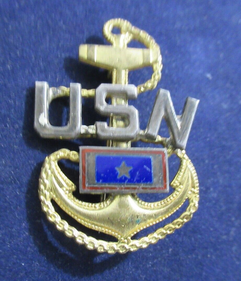 Sterling Silver US Navy Anchor USN Navy Pin Medal, Military, WWII? | eBay