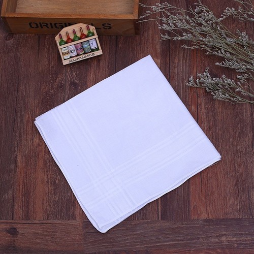 13x Handkerchiefs Cotton Classic Hankies Large Men Hankerchief Hanky ...