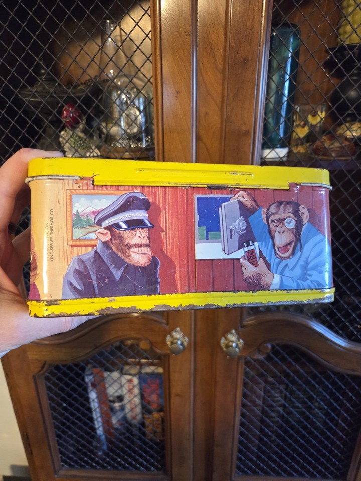 Lance Link Secret Chimp Vintage Lunch Box No Thermos 1971 Metal Chump ...