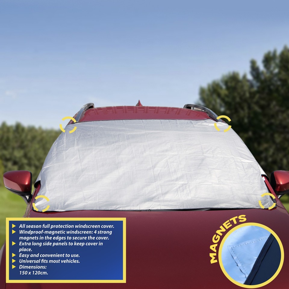 Goodyear Magnetic Car Windscreen Cover | Protect Snow Frost Freezing ...