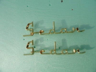 CADILLAC 1956 SEDAN 18 K GOLD SCRIPTS NEW REAL NICE | eBay