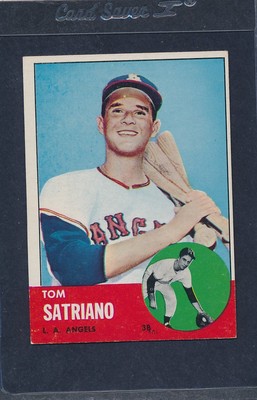 1963 Topps #548 Tom Satriano Angels EX 63T548-90316-5 | eBay