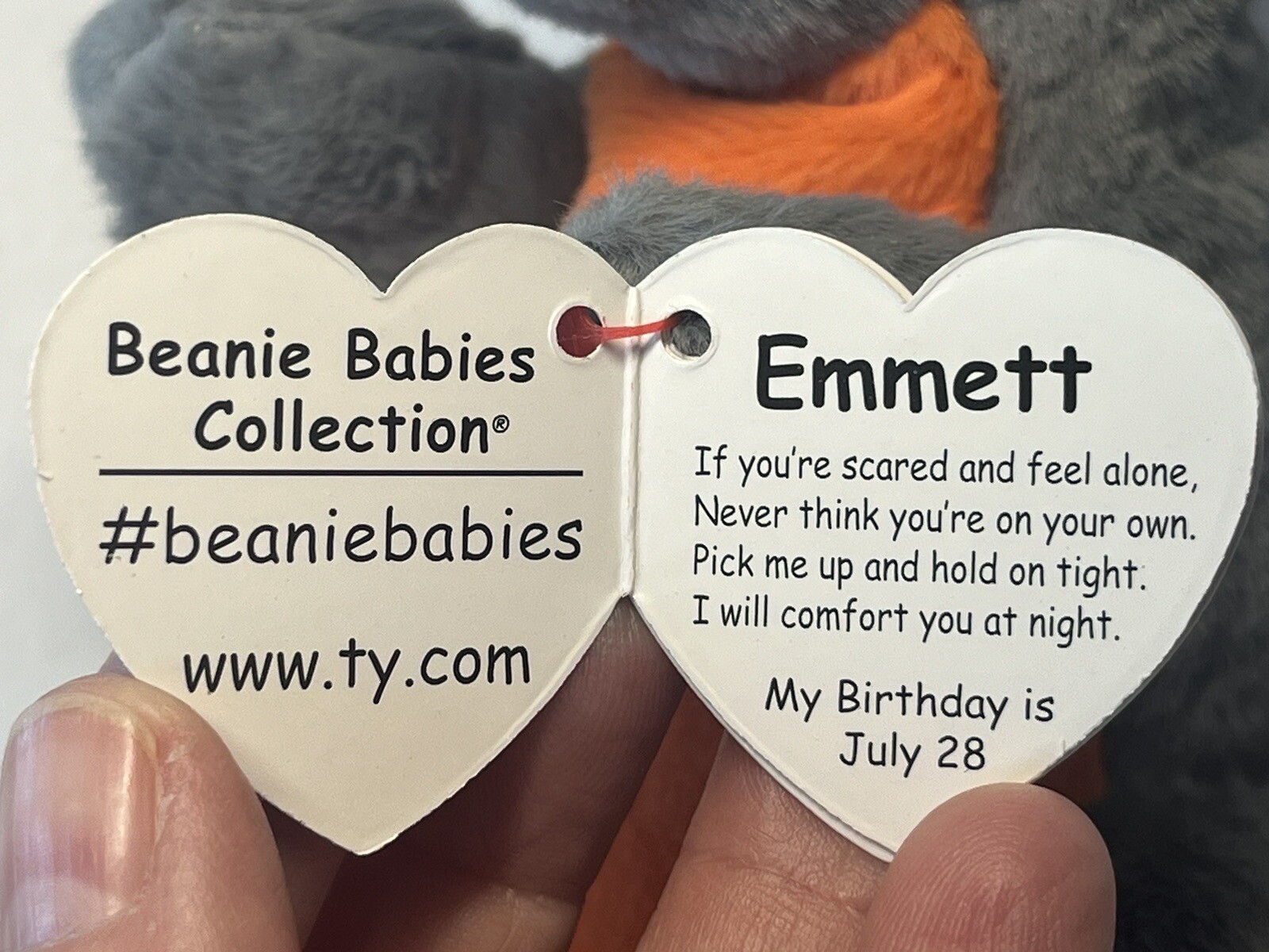 Ty Beanie Baby EMMETT the 30th Anniversary T-Rex Dinosaur *UK Exclusive ...